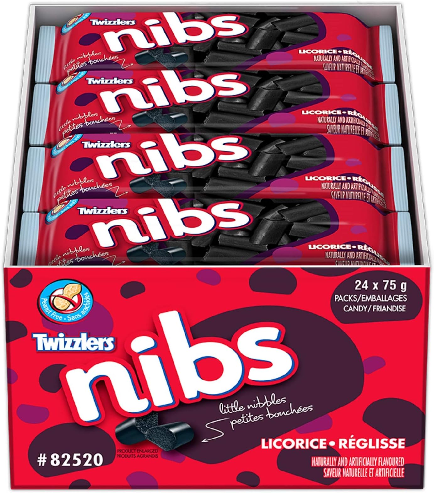 Amazon.com : Snaps Original Classic Chewy Candy, Black Licorice Bites ...