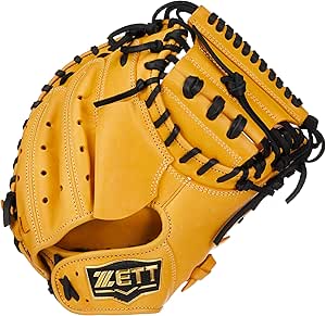 Amazon | ゼット(ZETT) 少年軟式野球 キャッチャーミット グランドヒーロー 捕手用 トゥルーイエロー(5400) 右投げ用 BJCB76522 | ゼット(ZETT) | グラブ・ミット