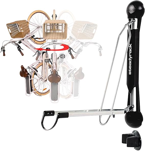 Amazon.com: Steadyrack Bike Rack – Swivel Bike Wall Mount for eBikes ...