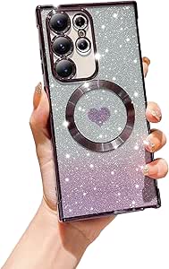 Amazon.com: FABSPARK for Samsung Galaxy S25 Plus Phone Case,Compatible with Magsafe,Magnetic ...