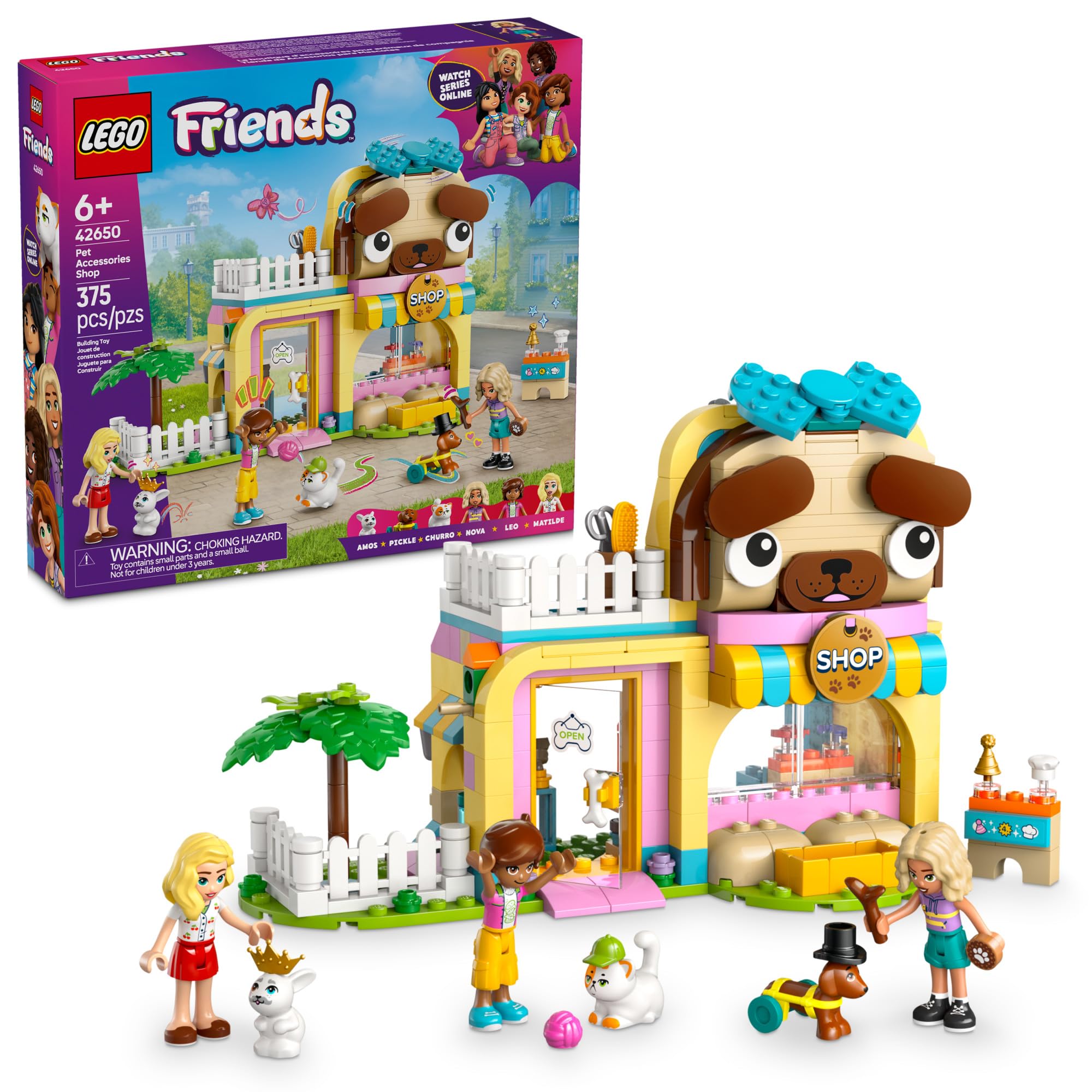 Amazon.com: LEGO Friends Pet Accessories Shop Pretend Play Set ...