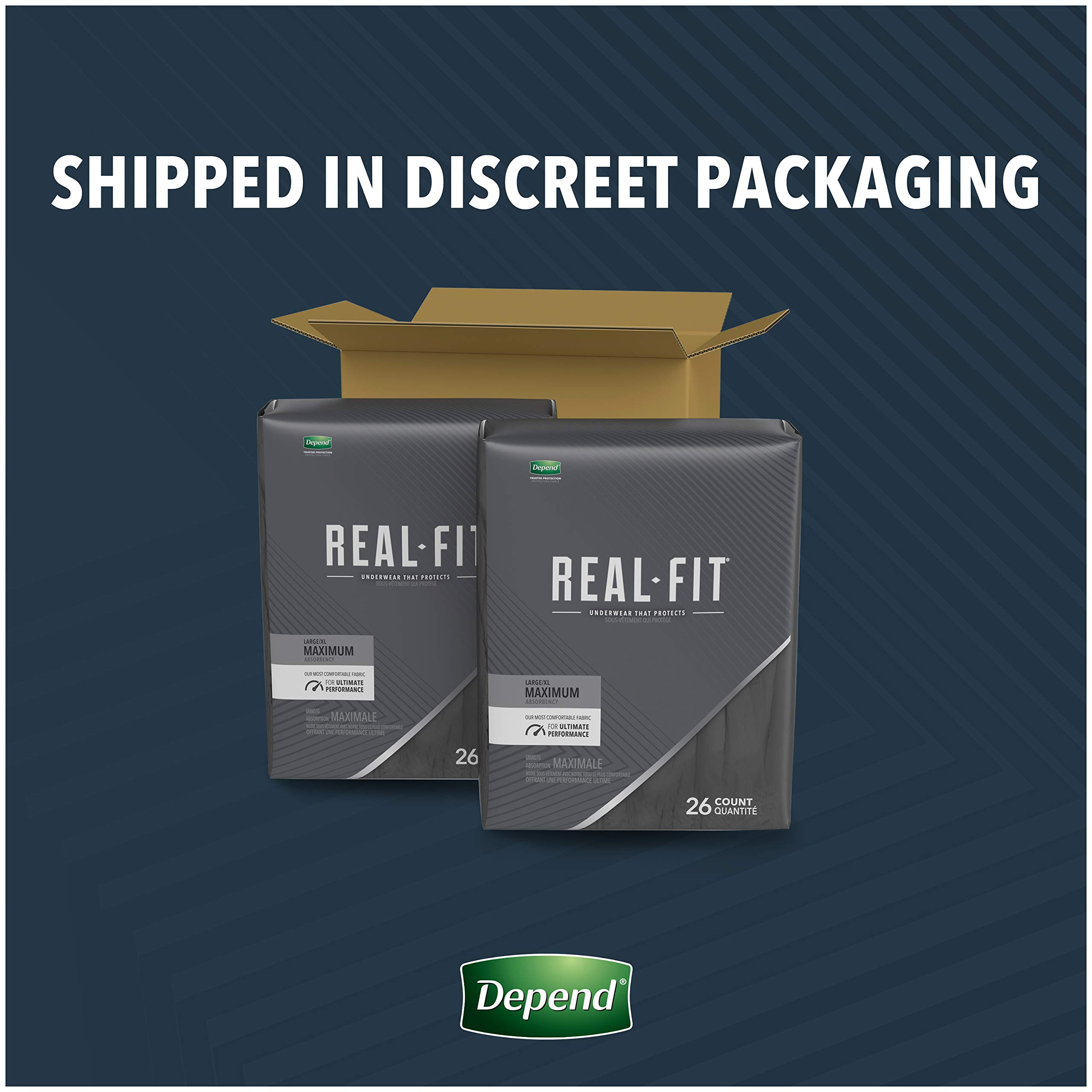Snapklik.com : Depend Real Fit Incontinence Underwear For Men ...