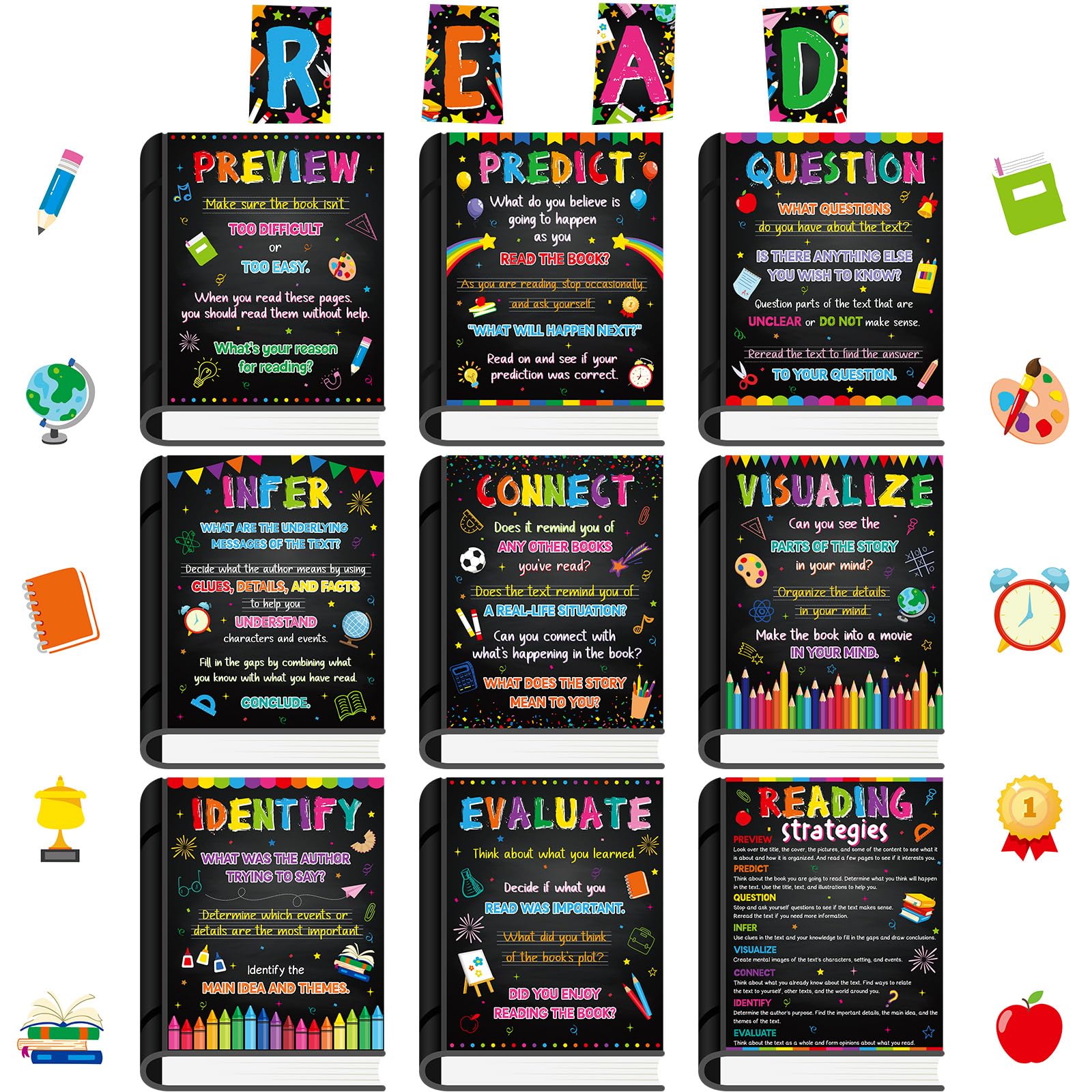 Snapklik.com : Pasimy Reading Posters Reading Strategies Posters ...