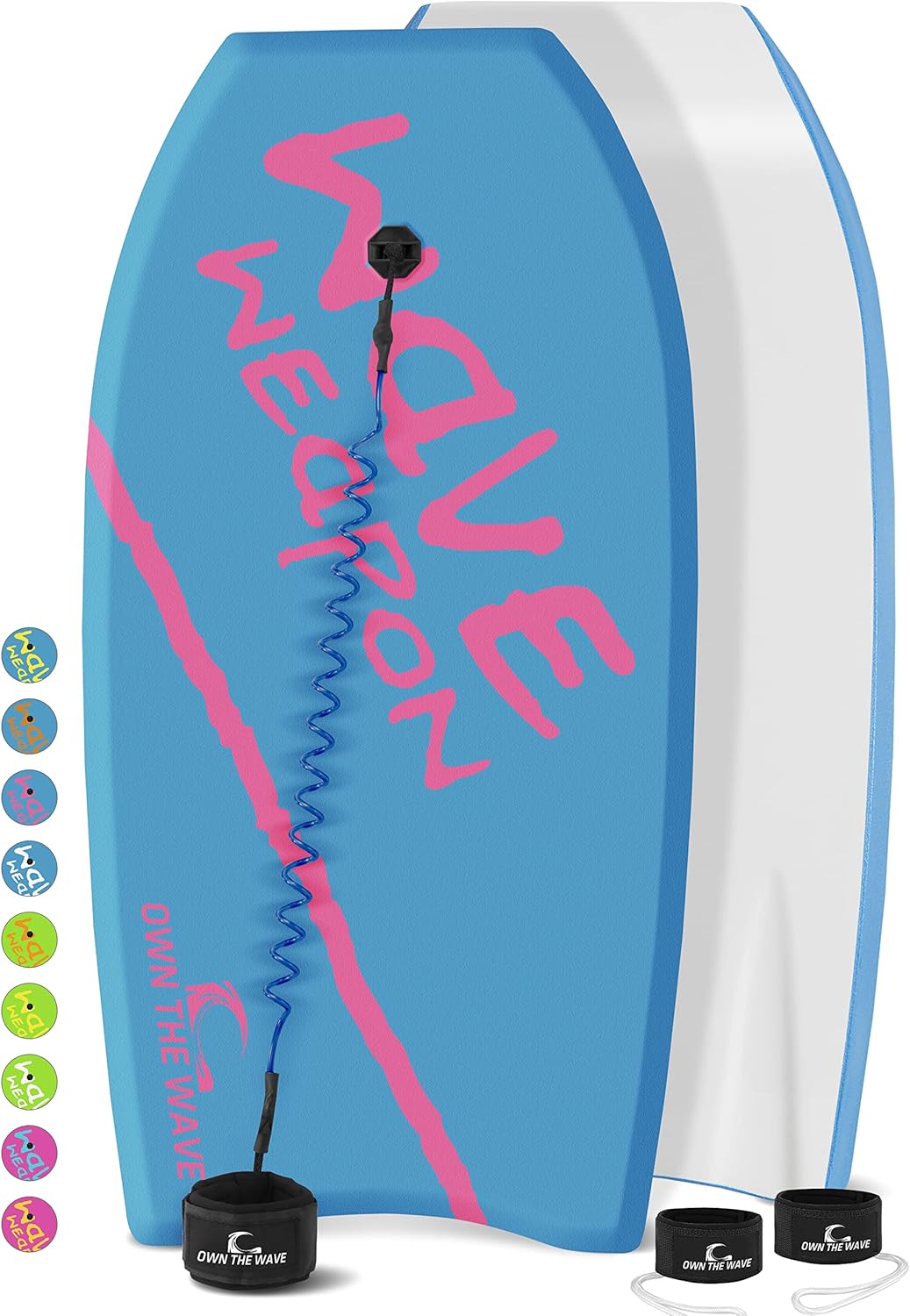 Amazon.com : Own the Wave 41" Bodyboard for Kids and Adults - HDPE ...