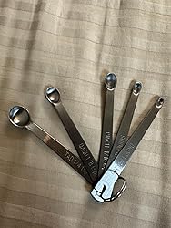 Amazon.com: 5PCS Small Measuring Spoons Set - Cuttte Stainless Steel ...