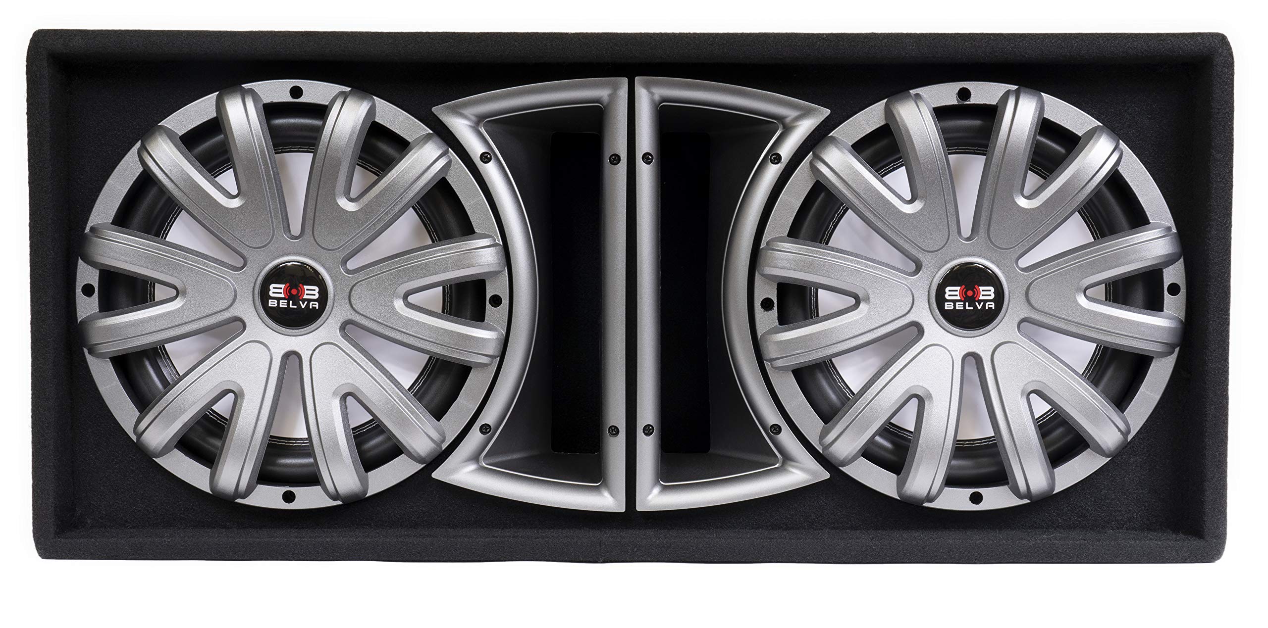 Snapklik.com : BELVA BLB212LED Dual 12-inch 1500W Loaded Ported Car Subwoofer
