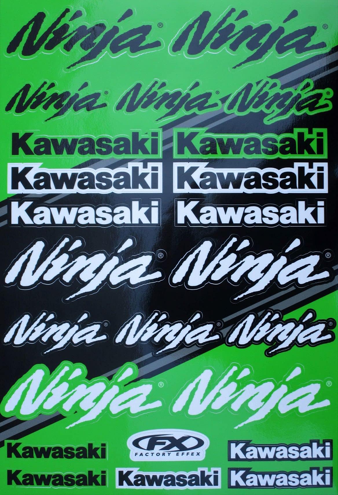 Amazon.com: D'cor Visuals Racing Decal Sheet – Compatible with Kawasaki ...