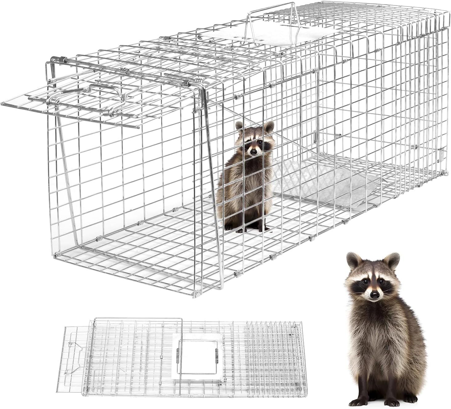 Amazon.com : 32” Humane Animal Trap, Live Animal Trap Cage for Stray ...