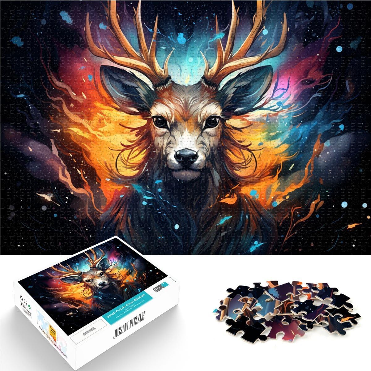 Legpuzzels voor volwassenen 1000 stukjes kleur sika herten leren ...