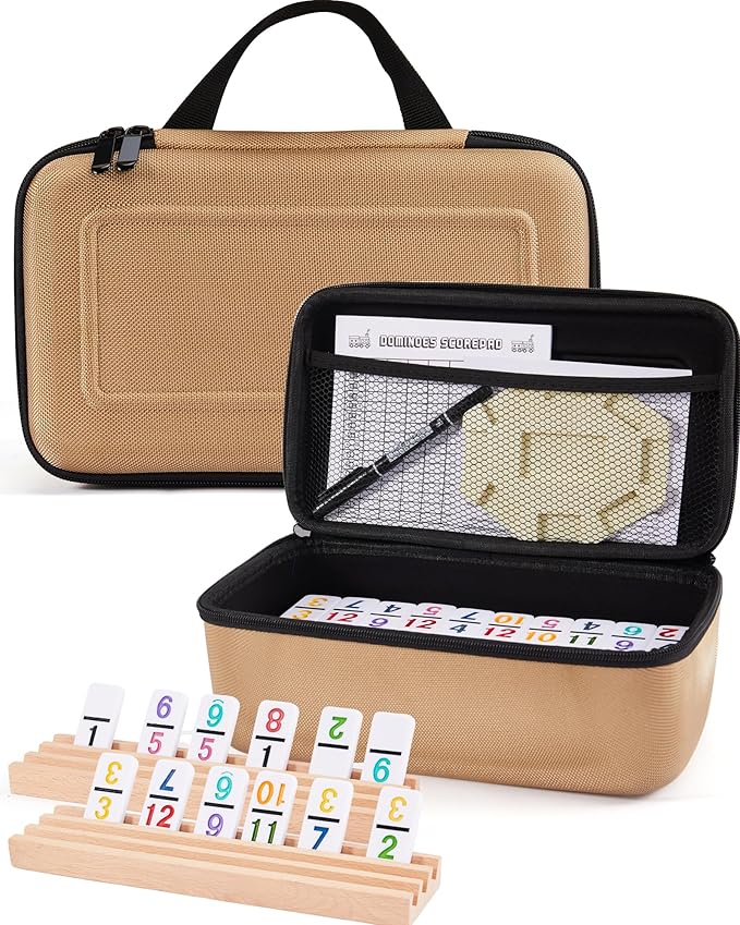 Amazon.com: KAILE Mexican Train Dominoes Set with Numbers, Double 12 ...