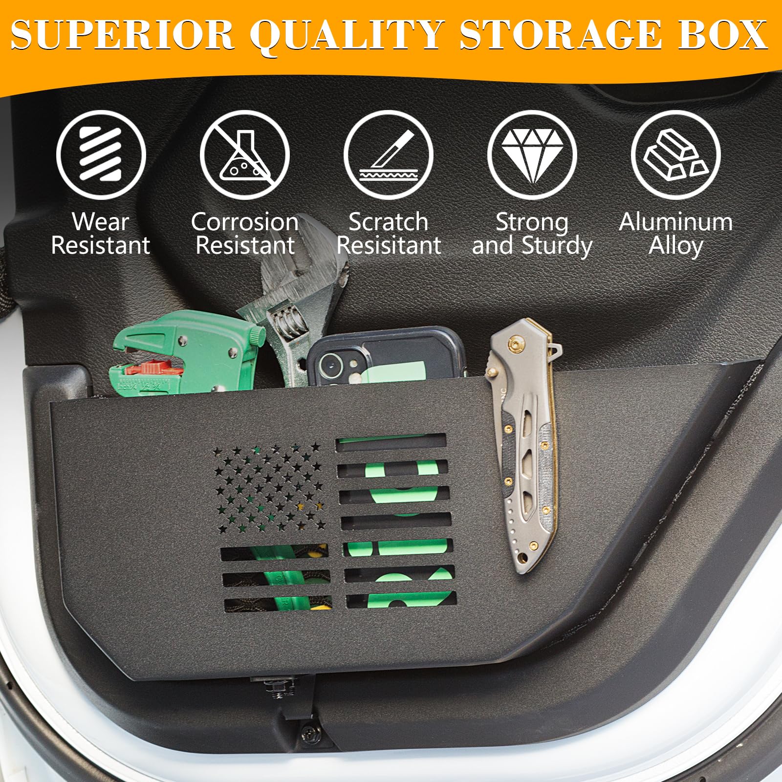 Snapklik.com : Piclafe Metal Rear Door Storage Pockets For 2018-2024 ...