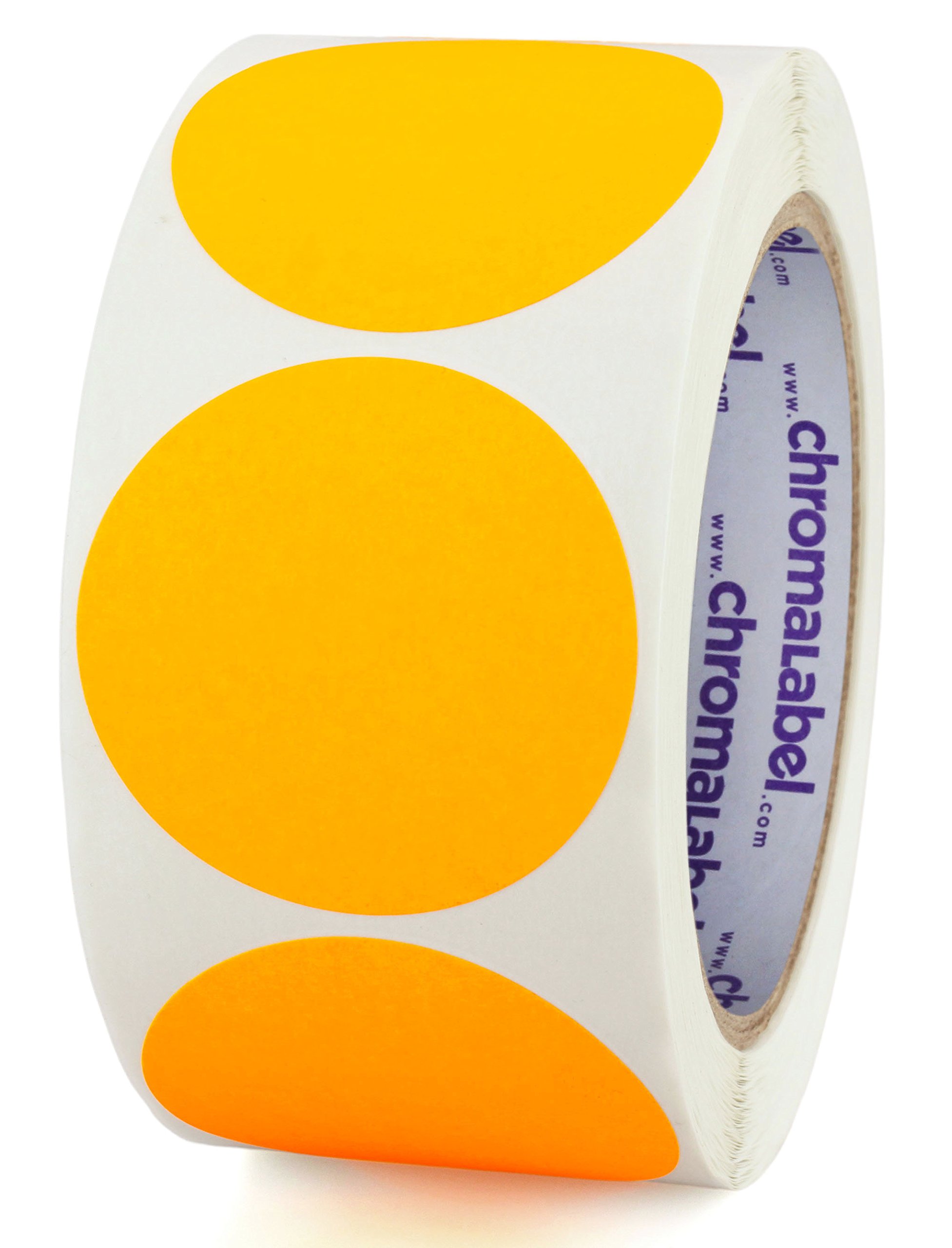 Amazon.com : ChromaLabel 2 Inch Circle Sticker Labels, Easy to Write On ...
