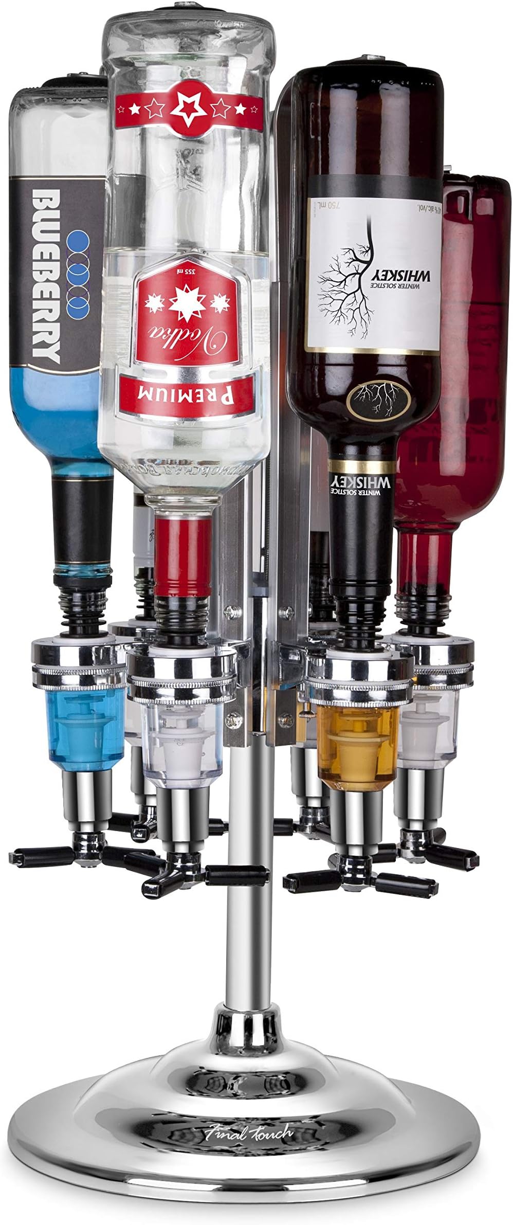 Amazon.com | OGGI Professional 3-Bottle Revolving Liquor Dispenser ...