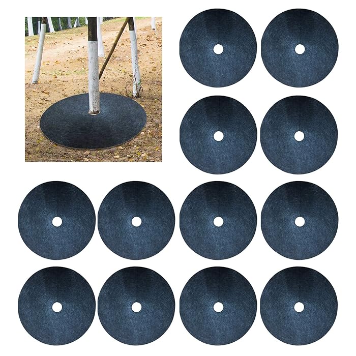 Buy XINdream 36 Pack Tree Ring Landscaping, 12.5 Recycled Anti Grass ...