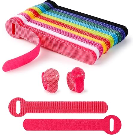 Amazon.com: VIGAER 8"-12"-18"-24"-30" Reusable Fastening Cable Straps ...