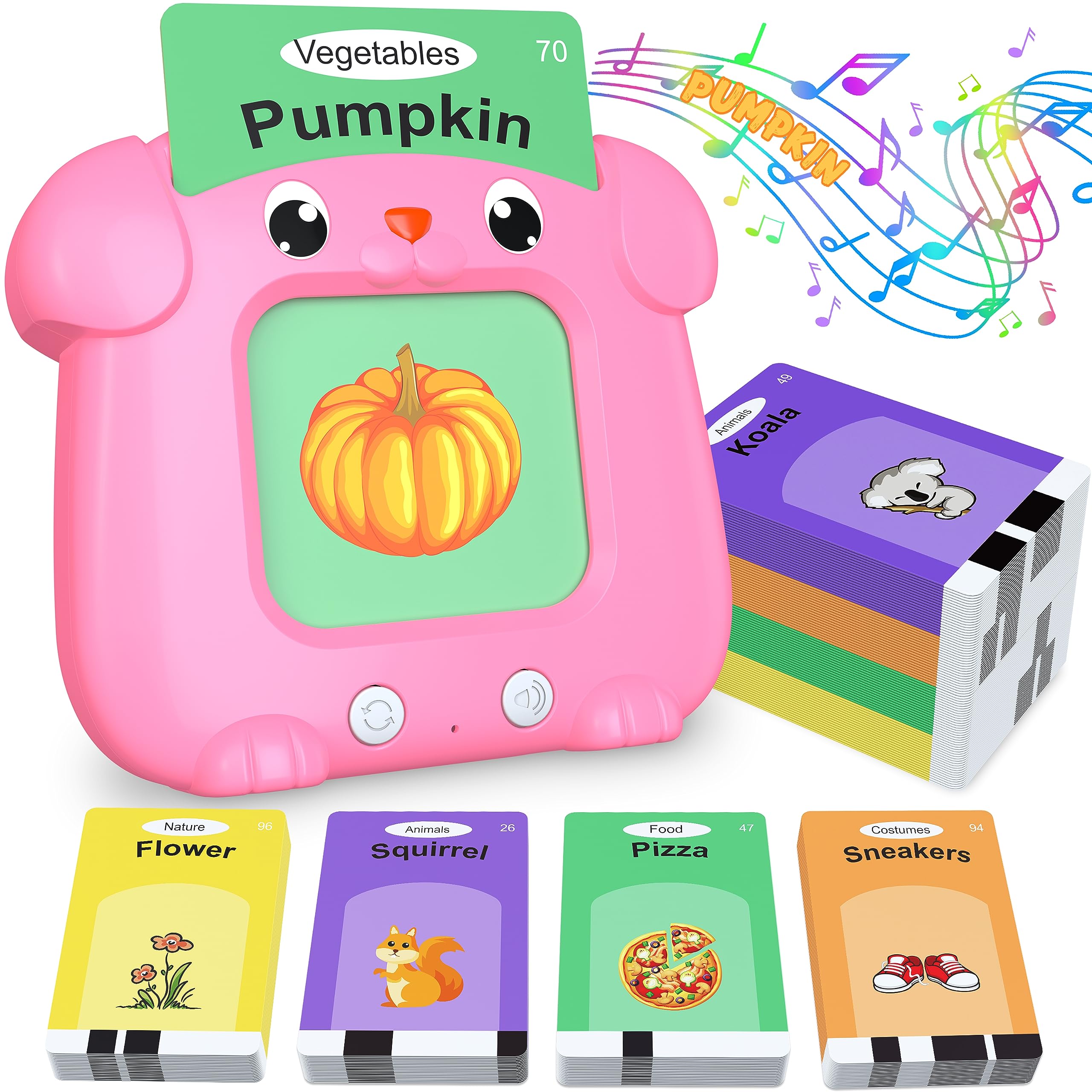 Talking Flash Cards,Preschool Learning Reading Machine with 384 Sight ...