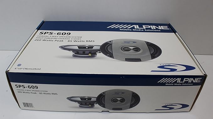 Amazon.com: Alpine SPS609 / SPS-609 / SPS-609 Type-S 6x9 3-way Car ...