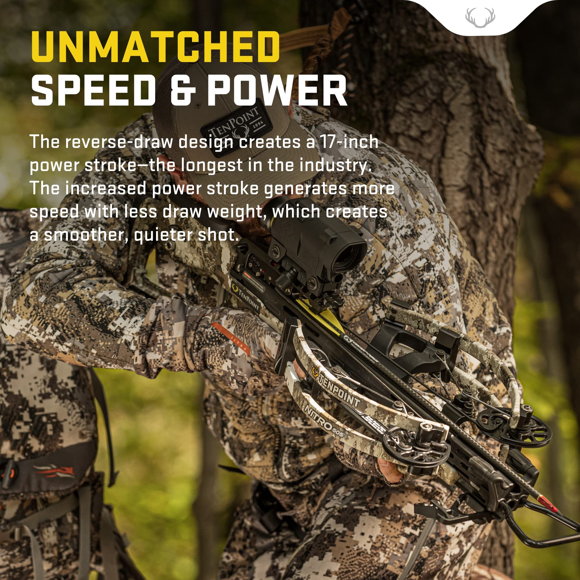 Buy TenPoint Nitro 505 Xero Crossbow, Veil Alpine - 505 FPS - Equipped ...