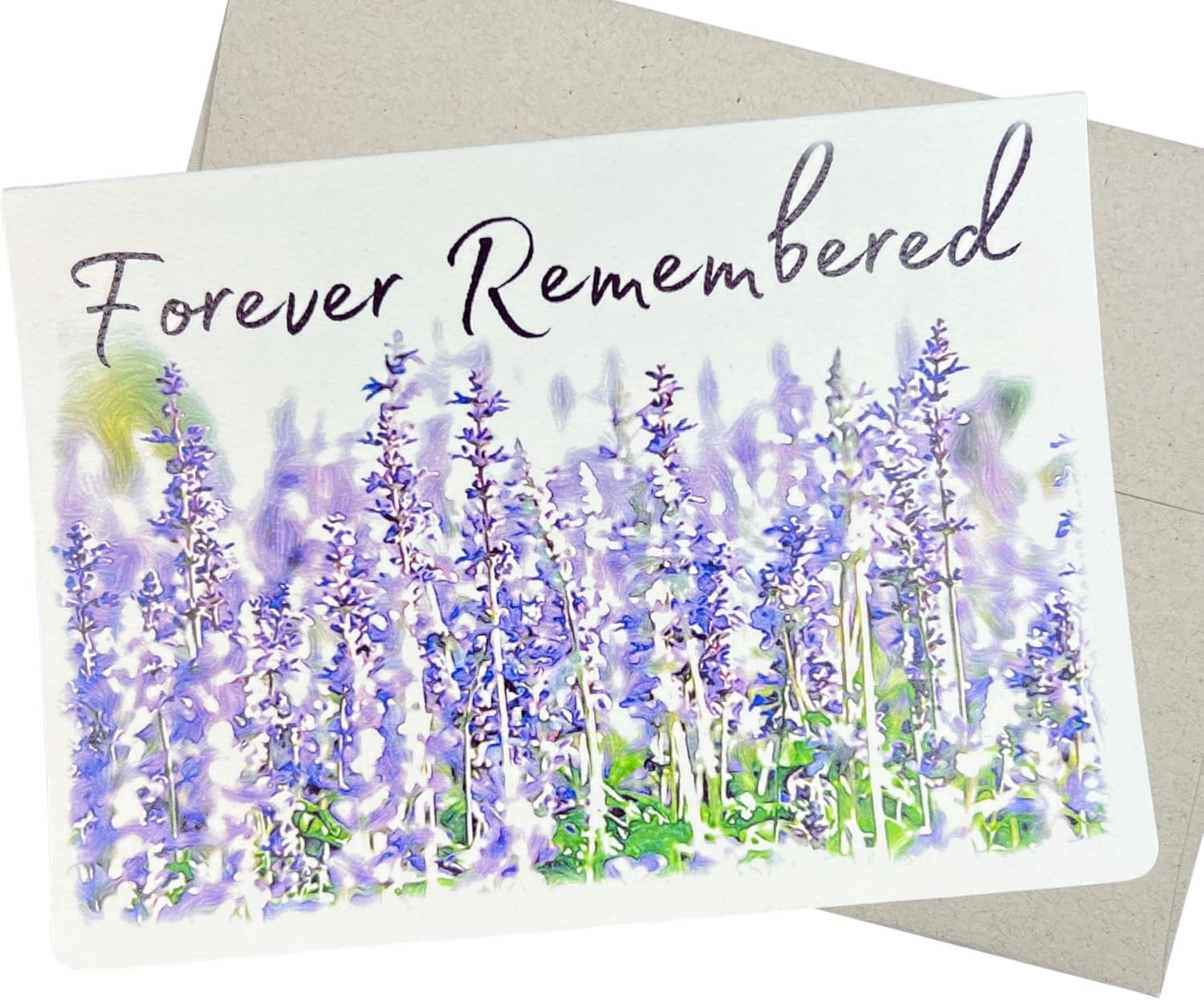 Condolences Card with Envelope (5X7 Inch, 1 Textured Card, Blank Inside ...