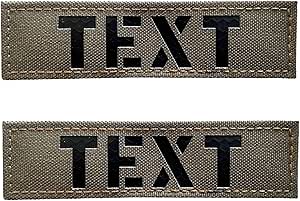 Amazon.com: 2 Pack Custom Text 1x3 1X4 inch IR Infrared Call Sign Laser ...