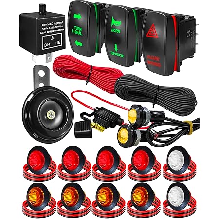 Amazon.com: Universal ATV UTV SXS Turn Signal Set, Street Legal Kit ...