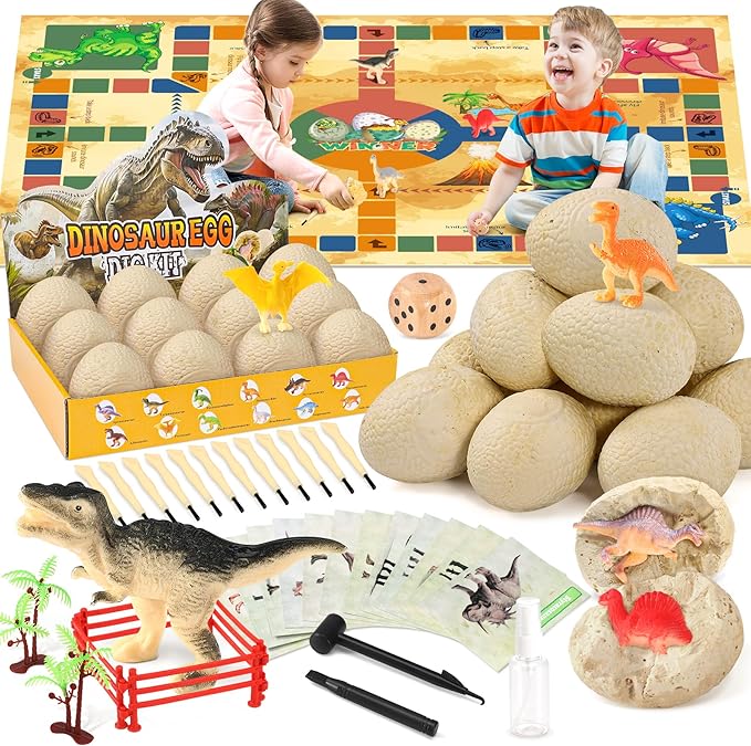 Subtail Dinosaurs Egg Dig Kit - Dinosaur Toy | Dino Egg Excavation Kits ...