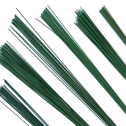 Stub Wire - Green Florist Wires - 12" Inch (30 cm)- Choose from 18 19 ...