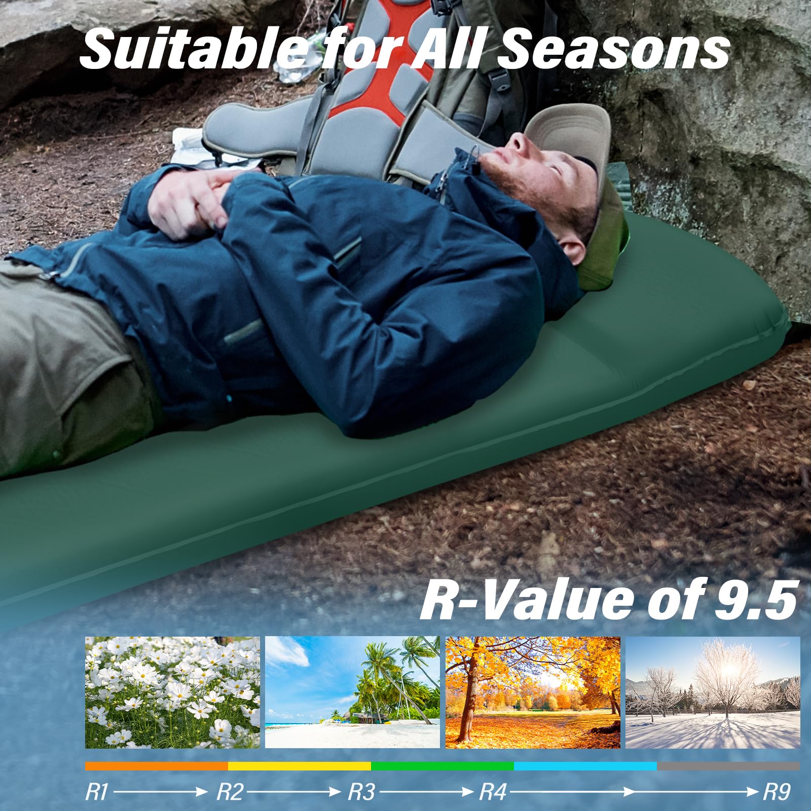Self Inflating Sleeping Mats Walmart INVOKER Camping Sleeping Pad 3 ...