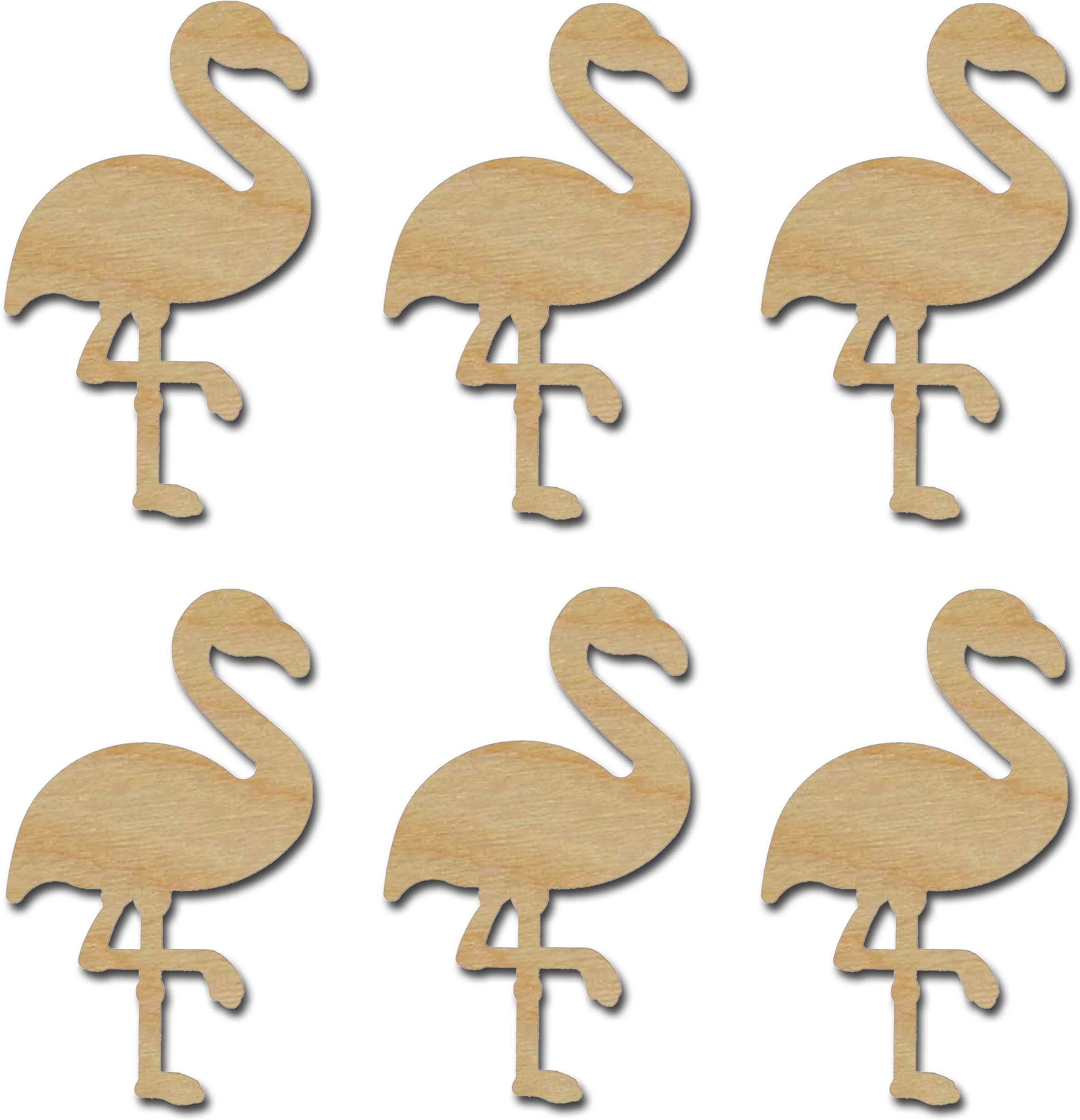 Amazon.com: Creaides 20pcs Wooden Flamingo Shaped Cutout Crafts ...