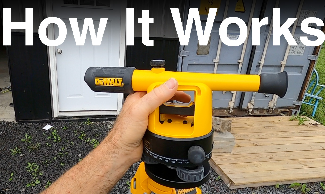 Watch HOW IT WORKS Dewalt Transit Sight Level Tripod on Amazon Live
