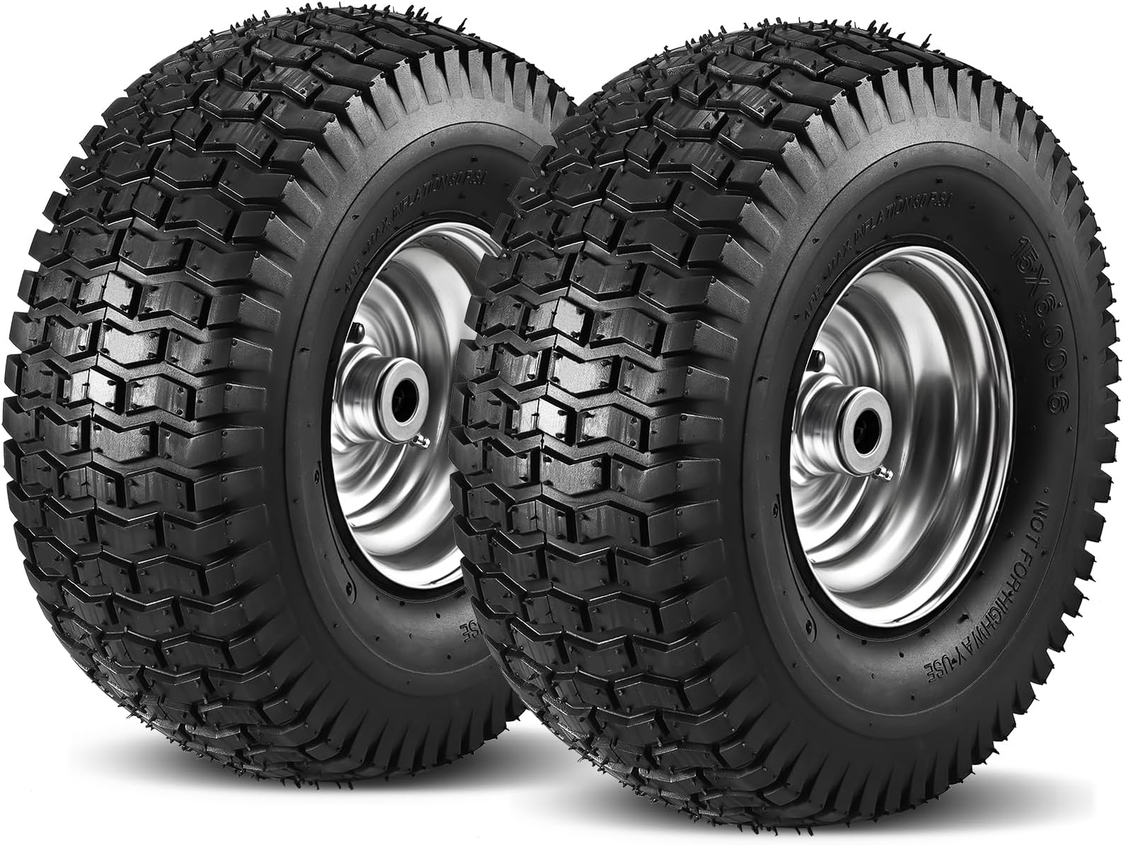 Amazon.com: Soiiw 15x6.00-6 Tire and Wheel Front Tire for John Deere ...