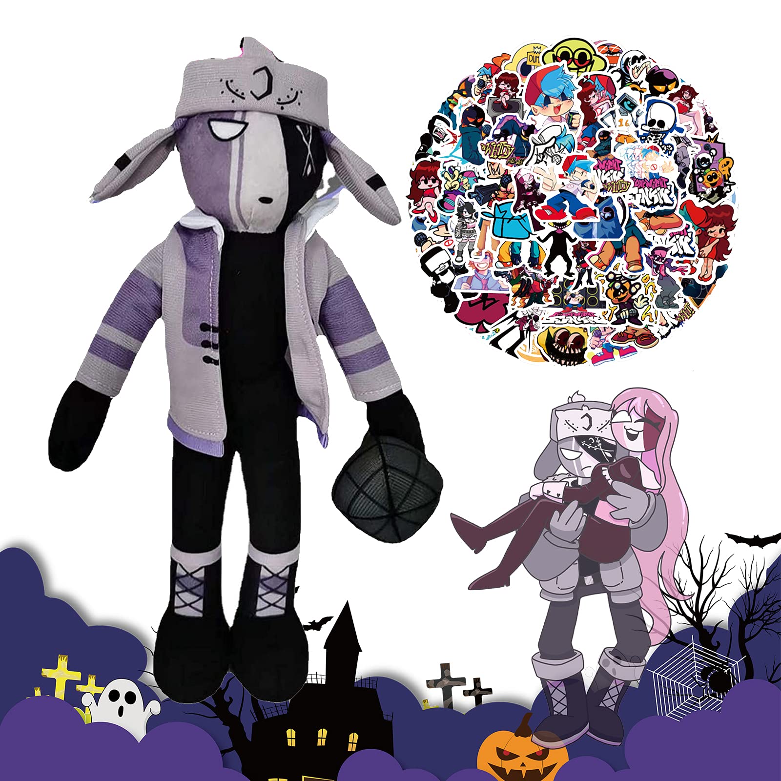 Buy 1/4/8pcs Friday Night Funkin Plushies, 10''Anime Game Role Zardy ...