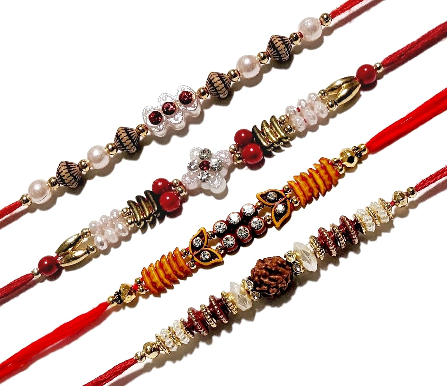 Amazon.com: Set of 4 Rakhi | Rakhi for Brother | Premium Rakhi | Raksha ...