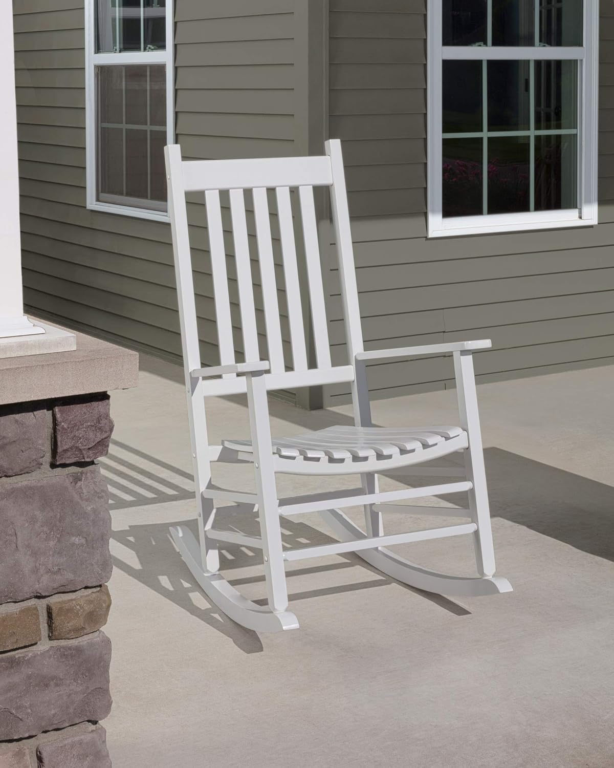Woodlawn&Home, 100019, Mission Style Rocking Chair, White – Yaxa Colombia