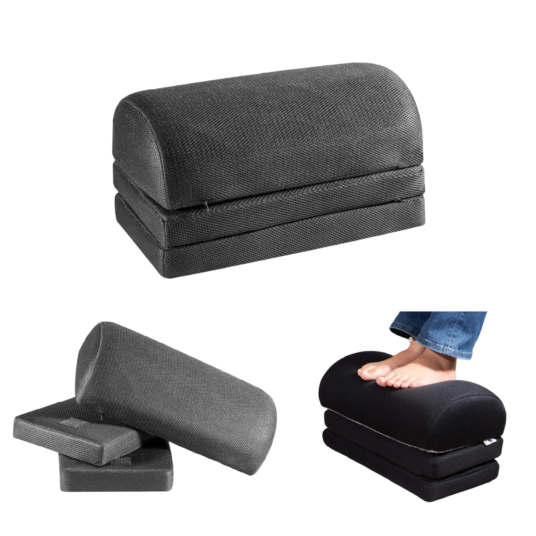 The White Willow FootRest For Office Desk HR Foam Adjustable Footrest ...