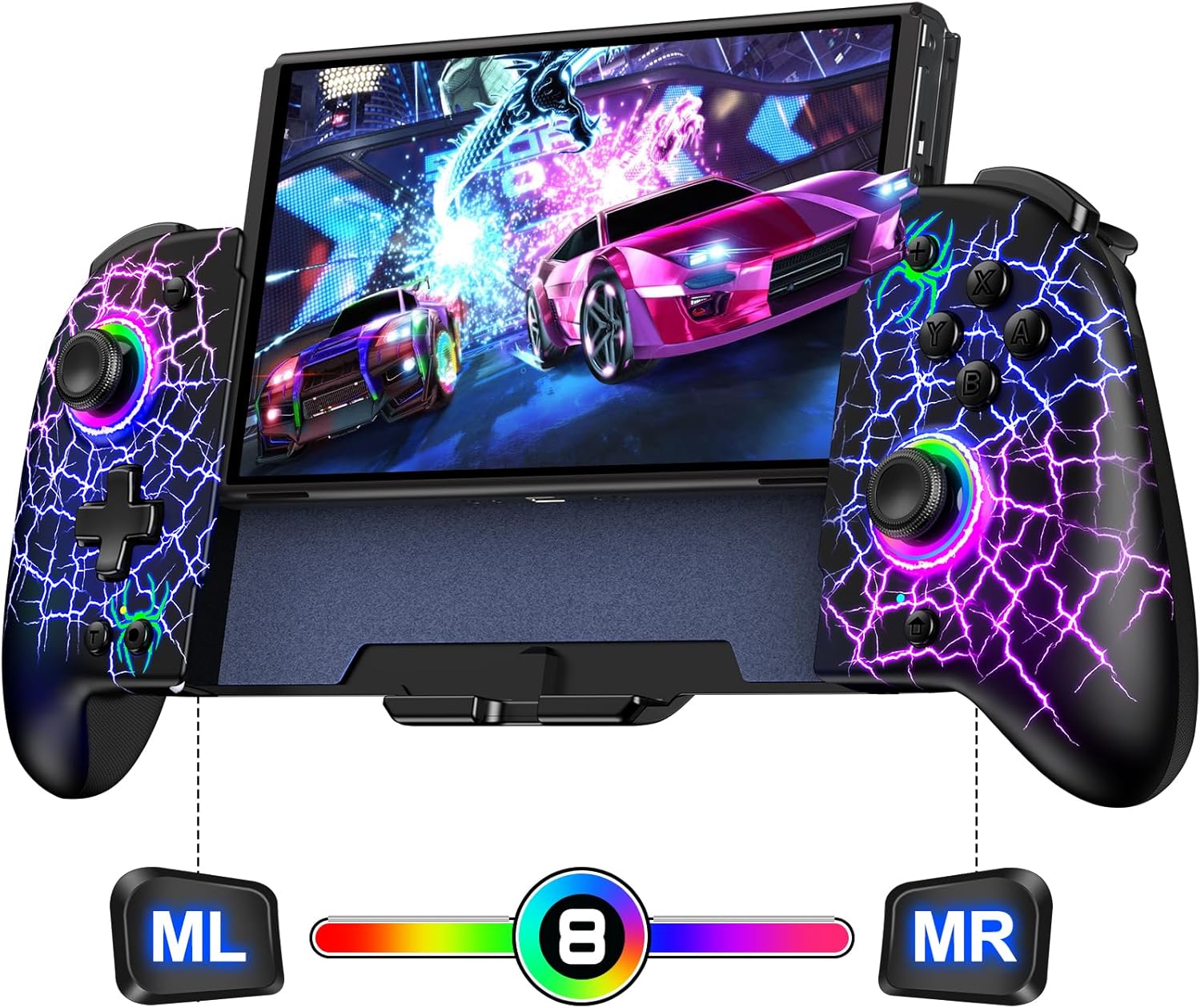 Manettes de rechange sans fil à effet Hall pour Nintendo Switch, OLED ...