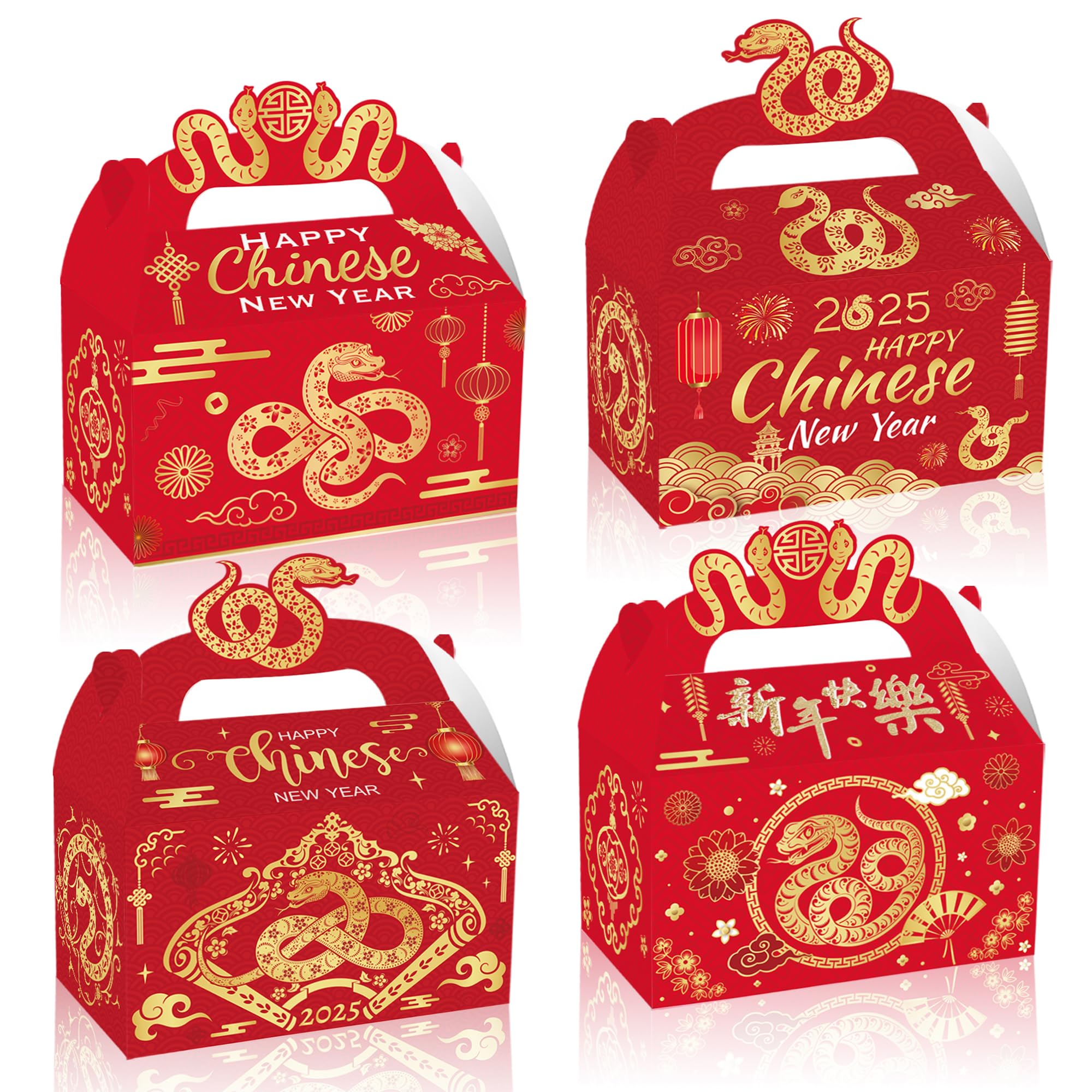 Amazon.com: LAST HOE DOWN New Year Party Favor Treat Boxes Chinese New ...