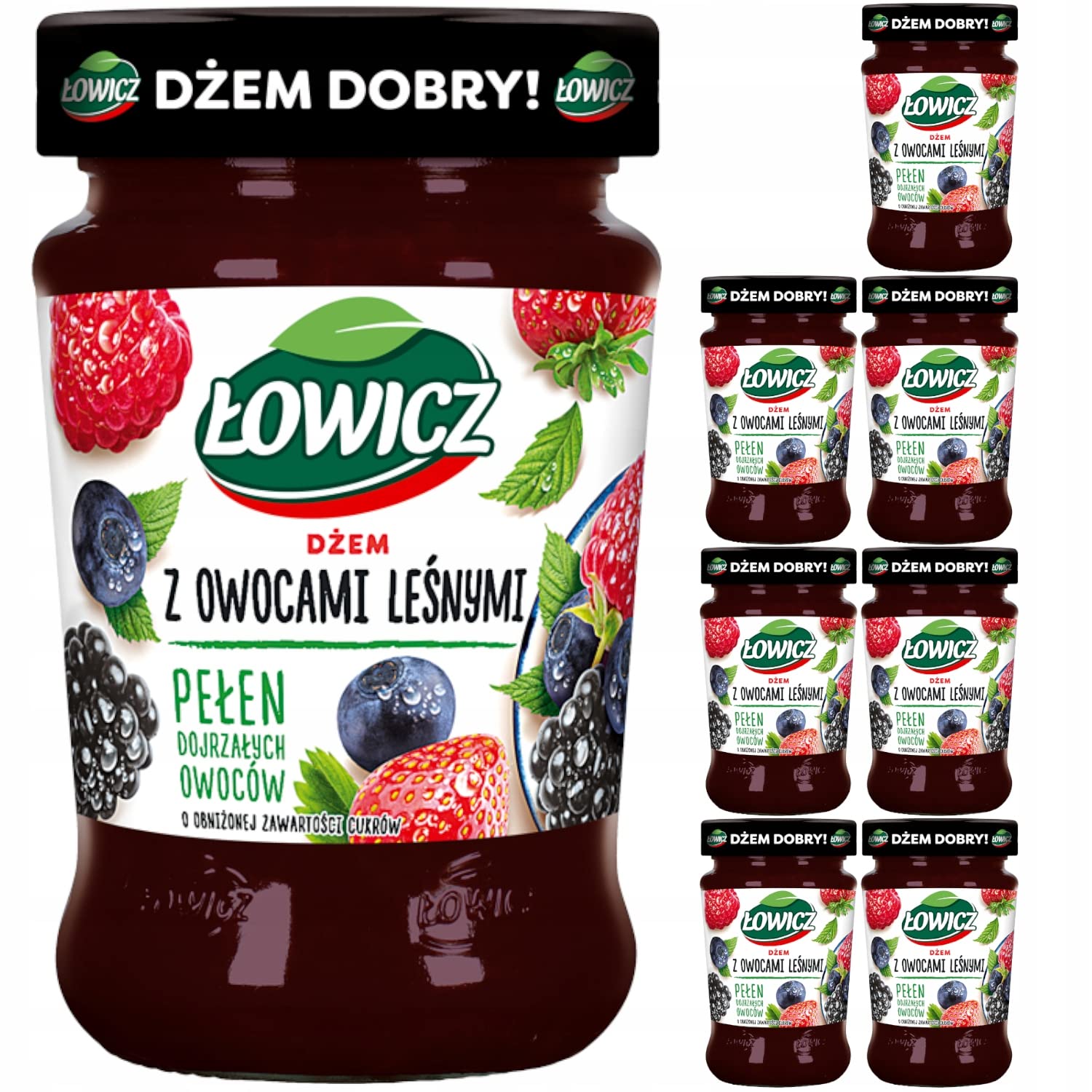 Amazon.com: Lowicz Low-sugar Forest Berries Jam. (280g/9.9oz) : Grocery ...