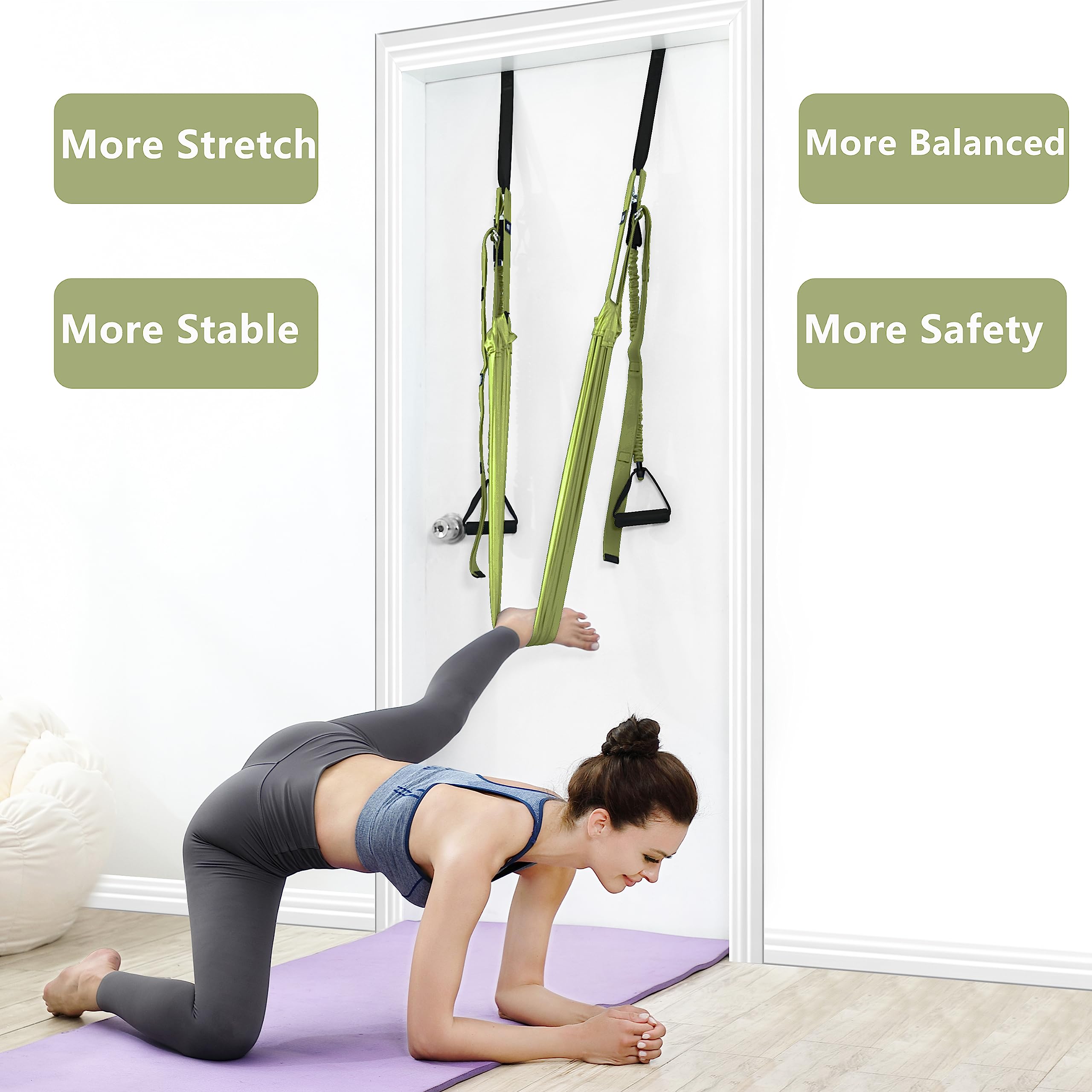 Snapklik.com : Yoga Stretching Strap, Leg Waist Back Bend Auxiliary ...