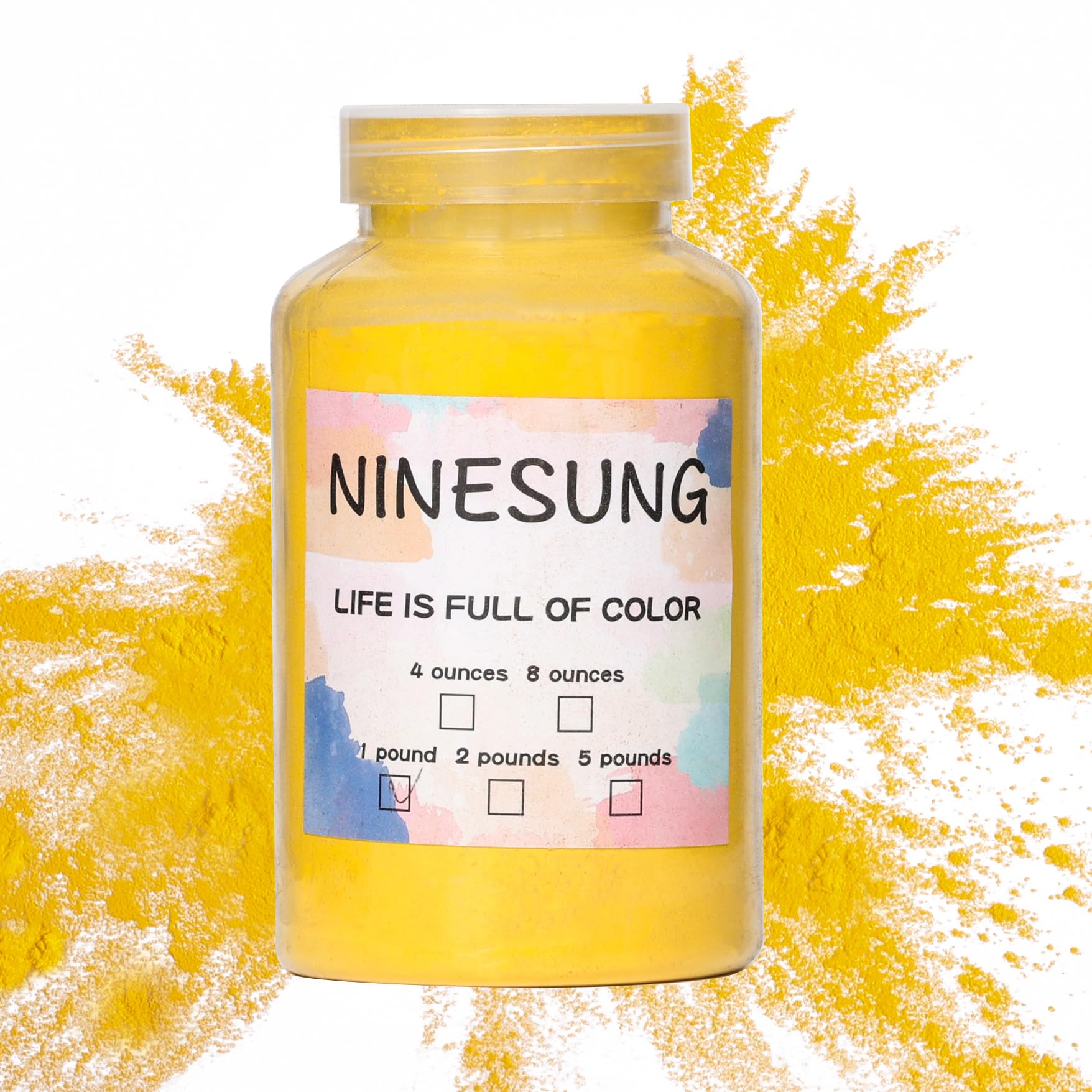 ninesung Powder Coating Paint, 4 Ounce, Yellow, High Gloss, Powder Coat ...