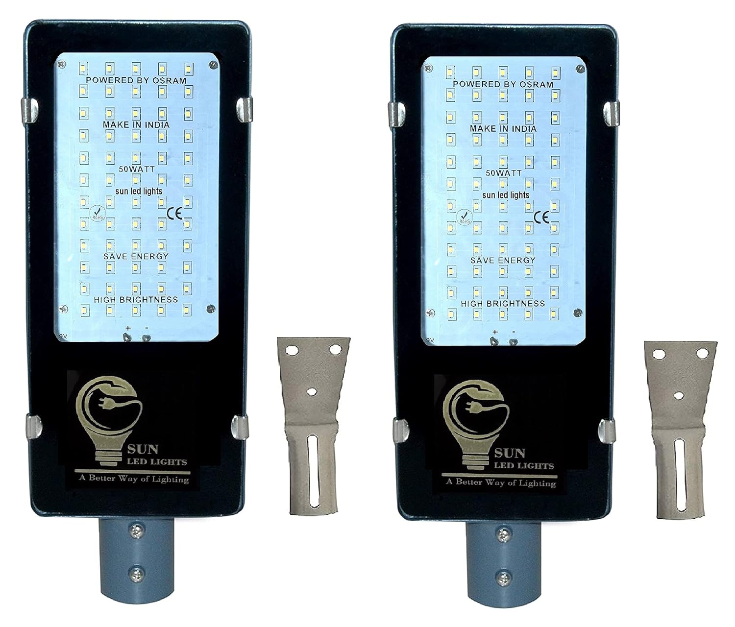 Buy DHVANTH- 50Watt Waterproof Outdoor Street Light, … (Black, 50W ...