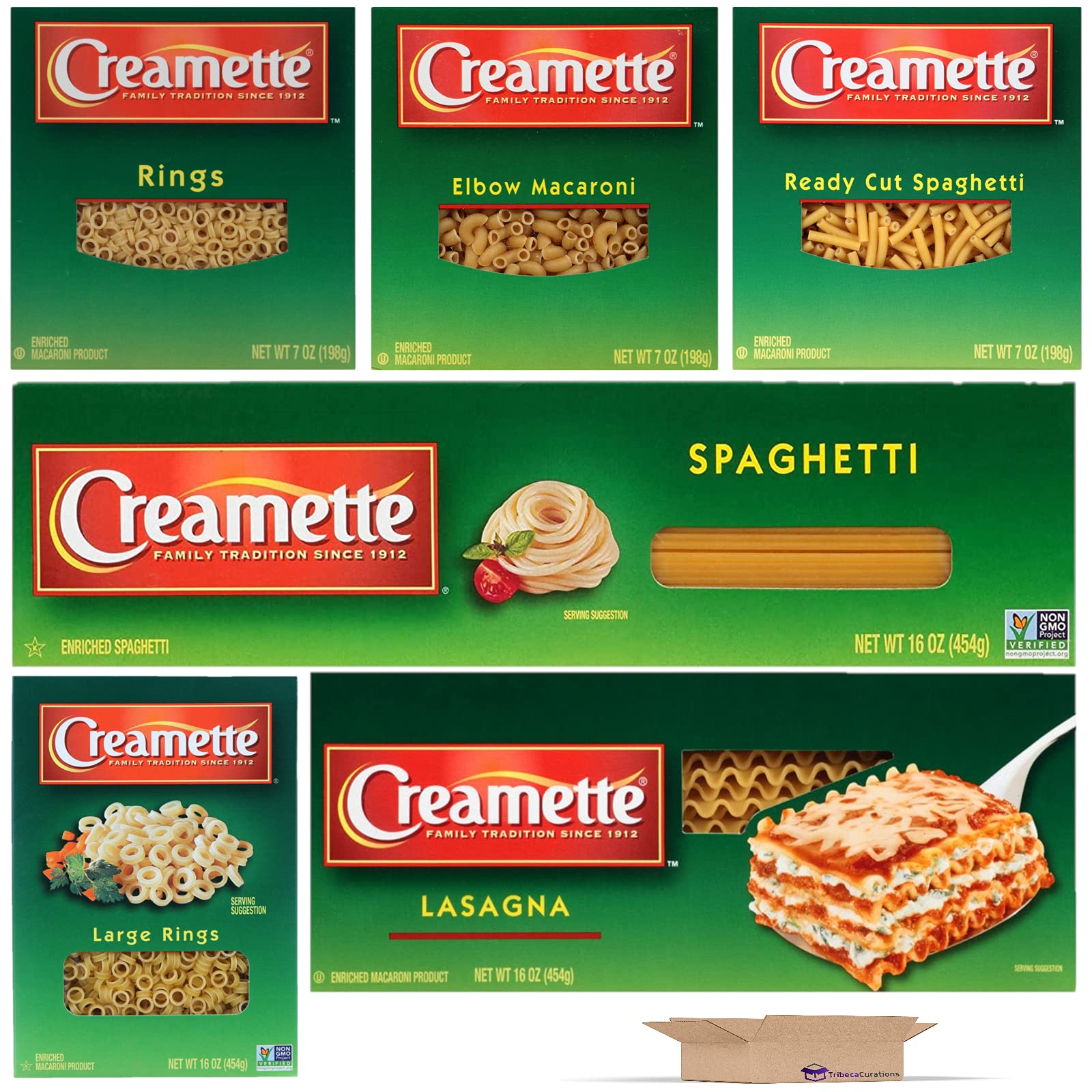 Pasta Variety Pack From Creamette Bundled By Tribeca Curations 6 ...