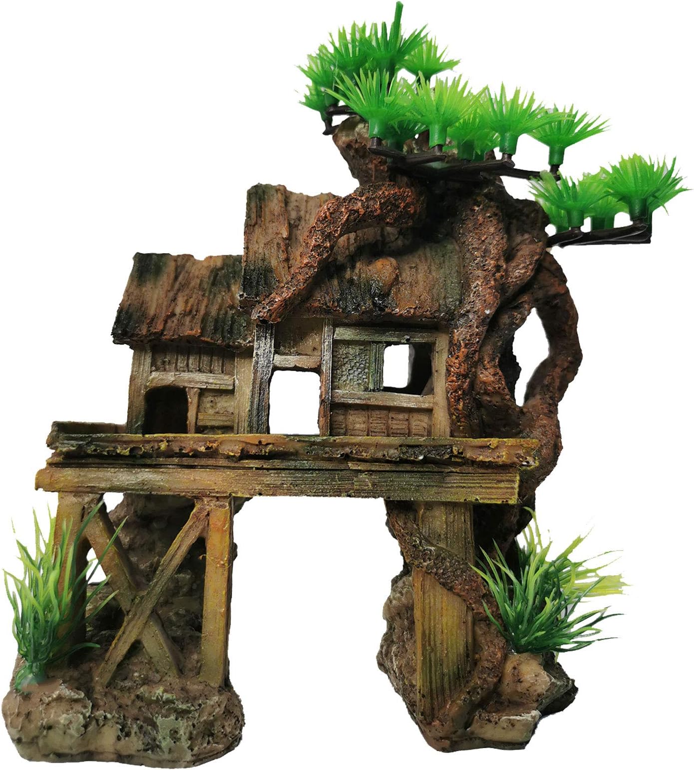 Amazon.com : kathson Aquarium Decorations Fish Tank Ornaments House on ...