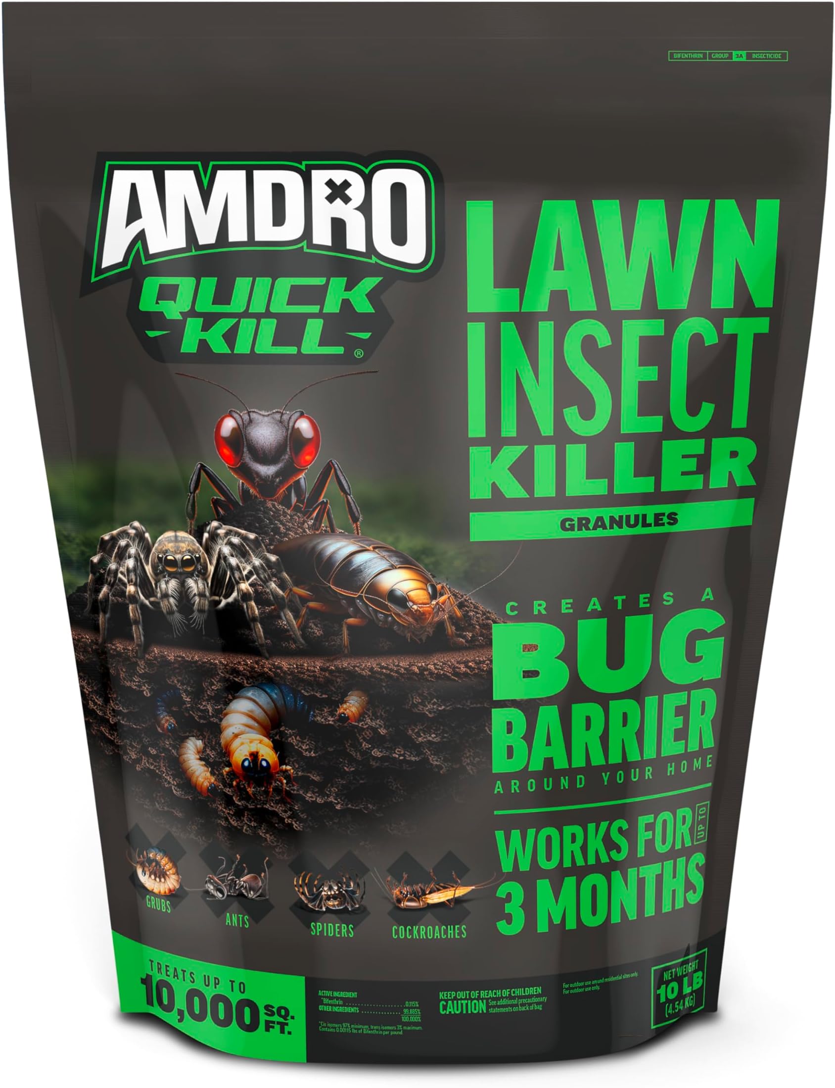 Amazon.com: Amdro 100525725 Quick Kill Lawn Insect Killer Granules, 10 ...