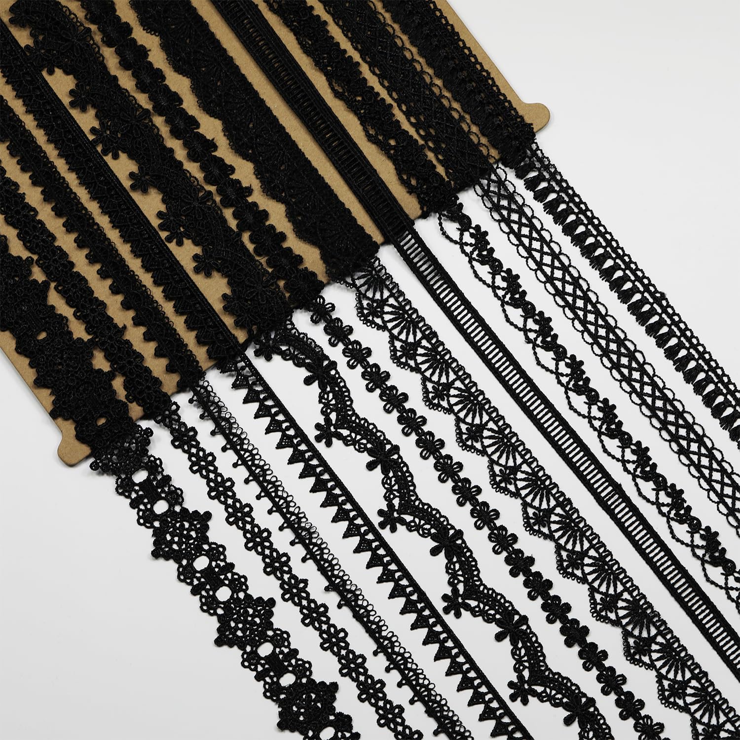 Amazon.com: 2 Yards Black Lace Trim Embroidery Lace, Flower Ribbon,with ...