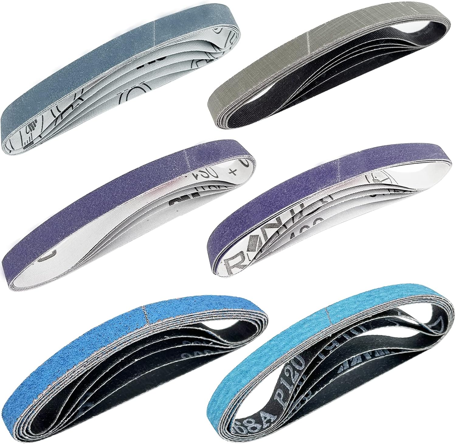 Amazon.com: 30-Pack 1/2 x 12 Inches Replacement Sanding Belt Kit for ...