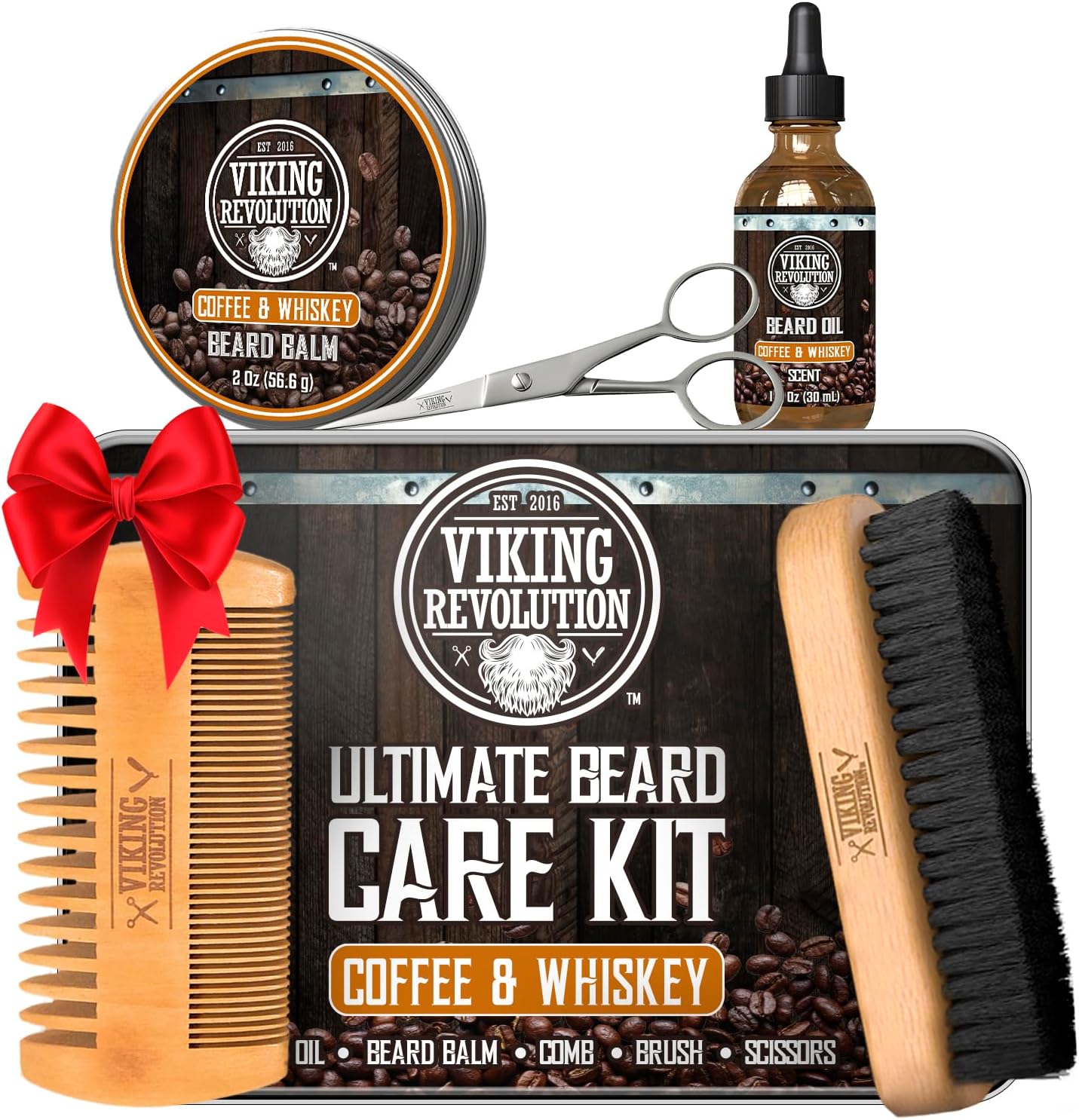Amazon Viking Revolution Ultimate Beard Kit Coffee And Whiskey