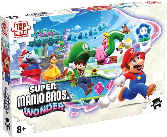 Amazon.com: Winning Moves Super Mario Wonder Puzzle - 500 Piece Puzzle ...