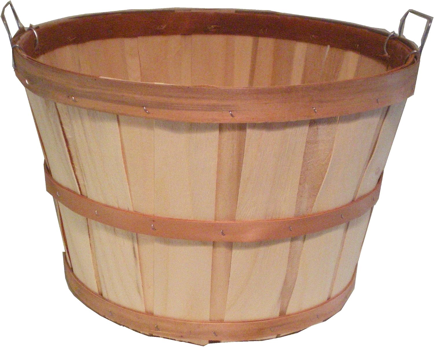 Amazon.com: Wooden Bushel Basket Set of 2 Color Bands : Tools & Home ...