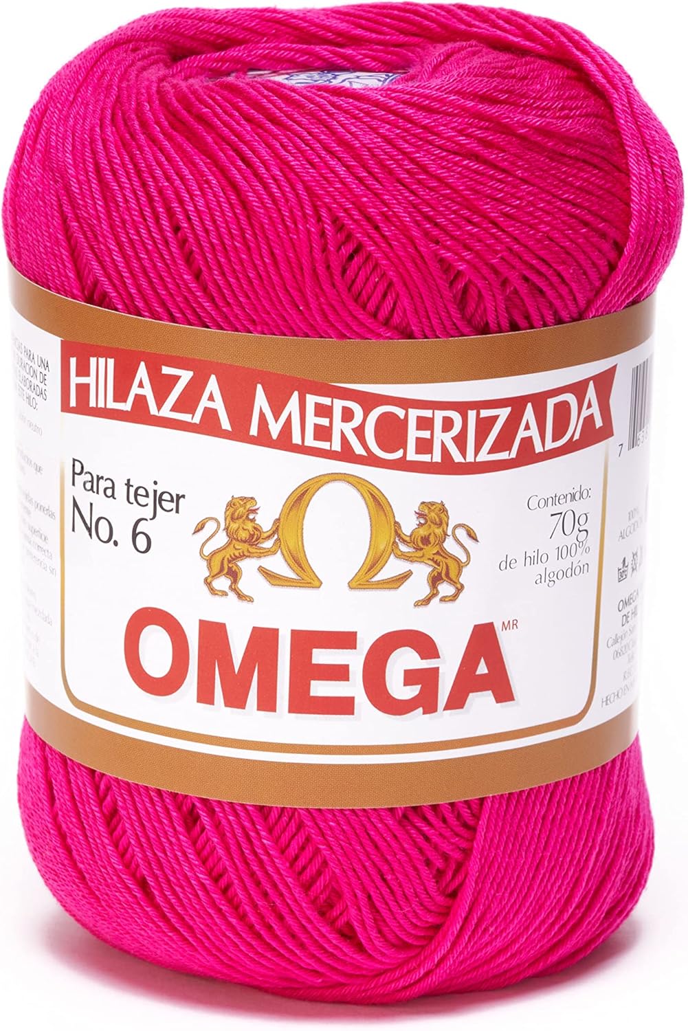 Amazon.com: OMEGA NO.6 [70grs] by Omega - Soft Yarn 100% Mercerized ...